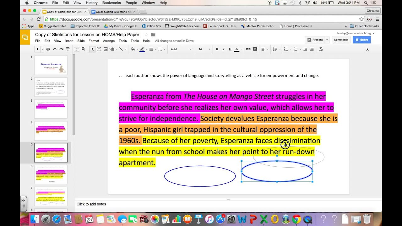 Skeleton Sentences Lesson HOMS:Help Paper - YouTube