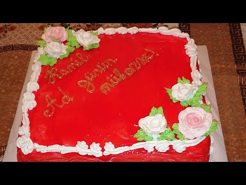 Sade tort bezeyi. JELELI TORTUN hazirlanmasi