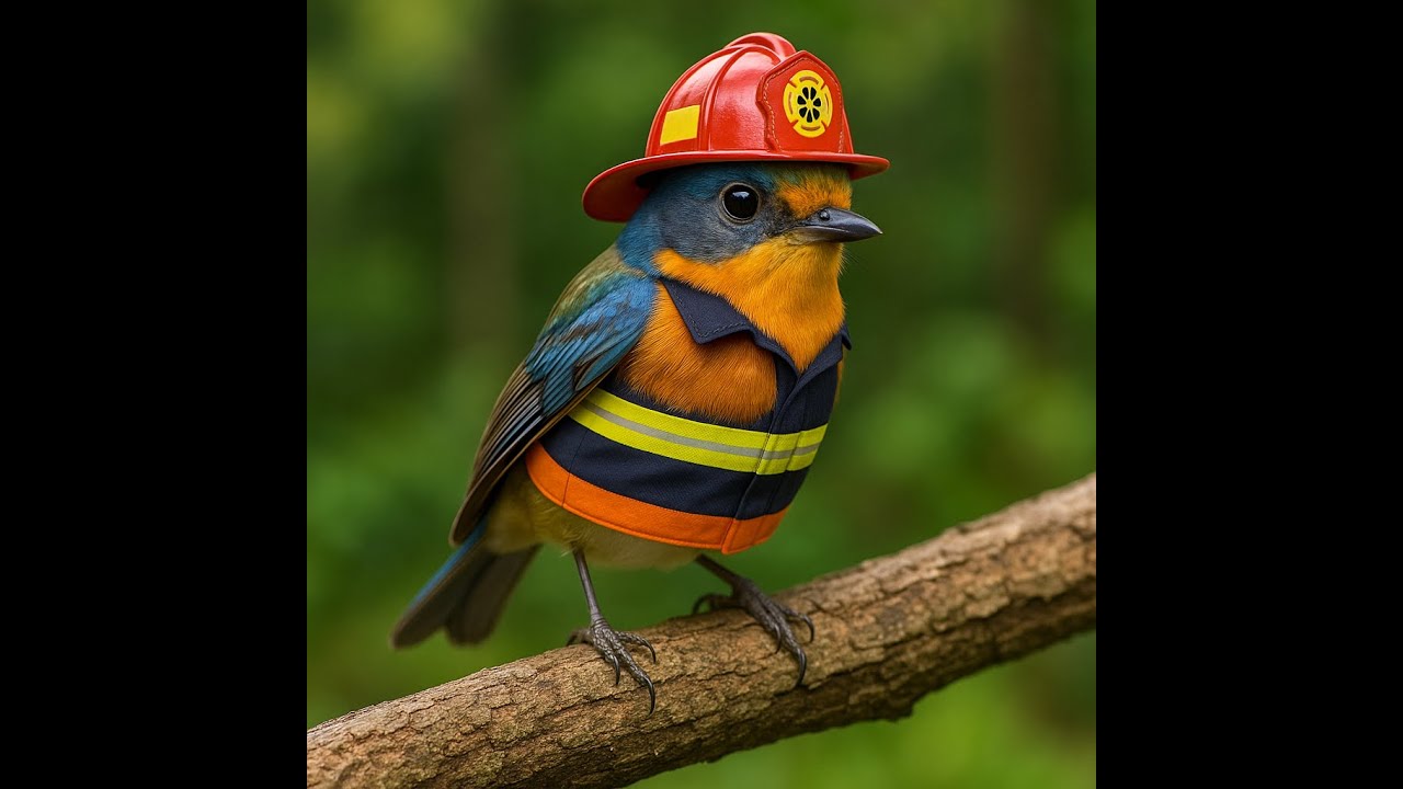 Firefighter Bird - YouTube