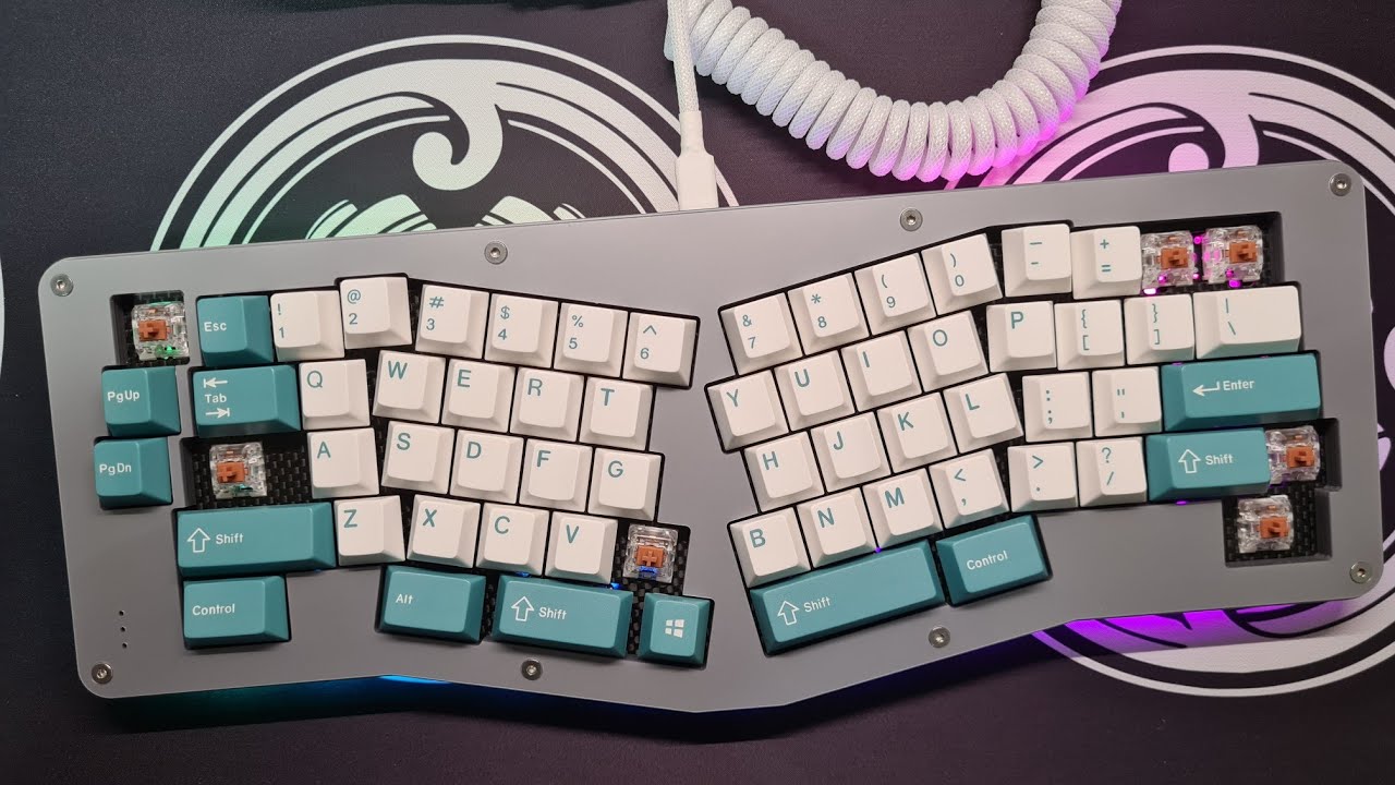 The Cleanest Clicky Ergo Keyboard Sound | Commission Build 66 | Kailh ...
