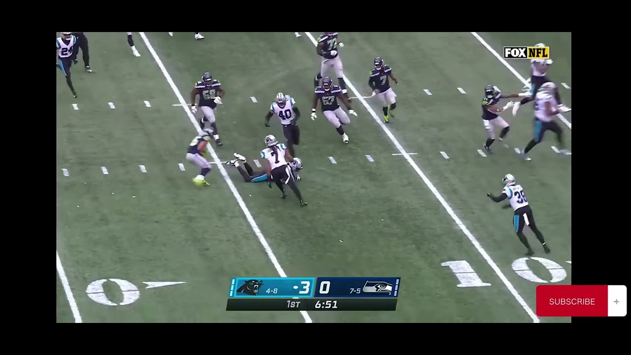 Jaycee Horn with a very impressive interception!! What a impressive play and nice interception ...