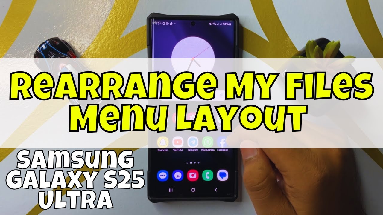 How to Rearrange My Files Menu Layout Samsung Galaxy S25 Ultra - YouTube
