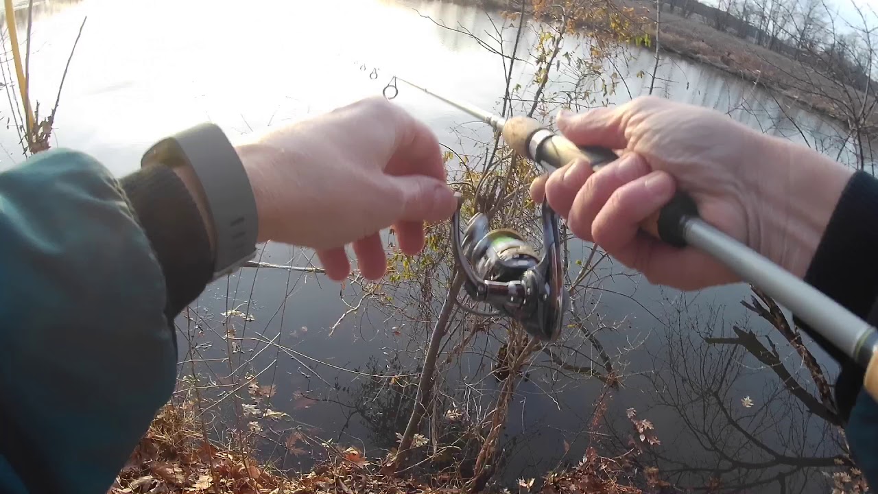 Brandywine Skim Ice Fishing and BA Catches Himself - YouTube