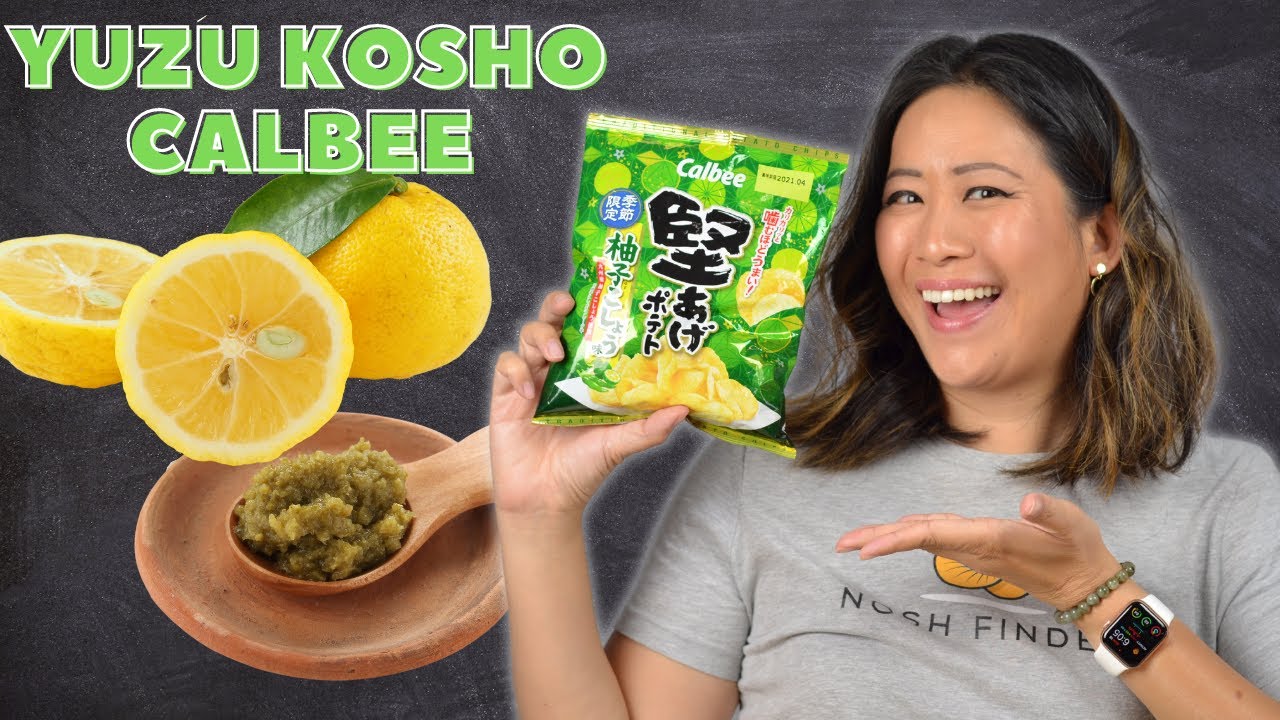 Calbee Yuzu Kosho Flavor Chips SNACK Review | Japanese Citrus Chili ...
