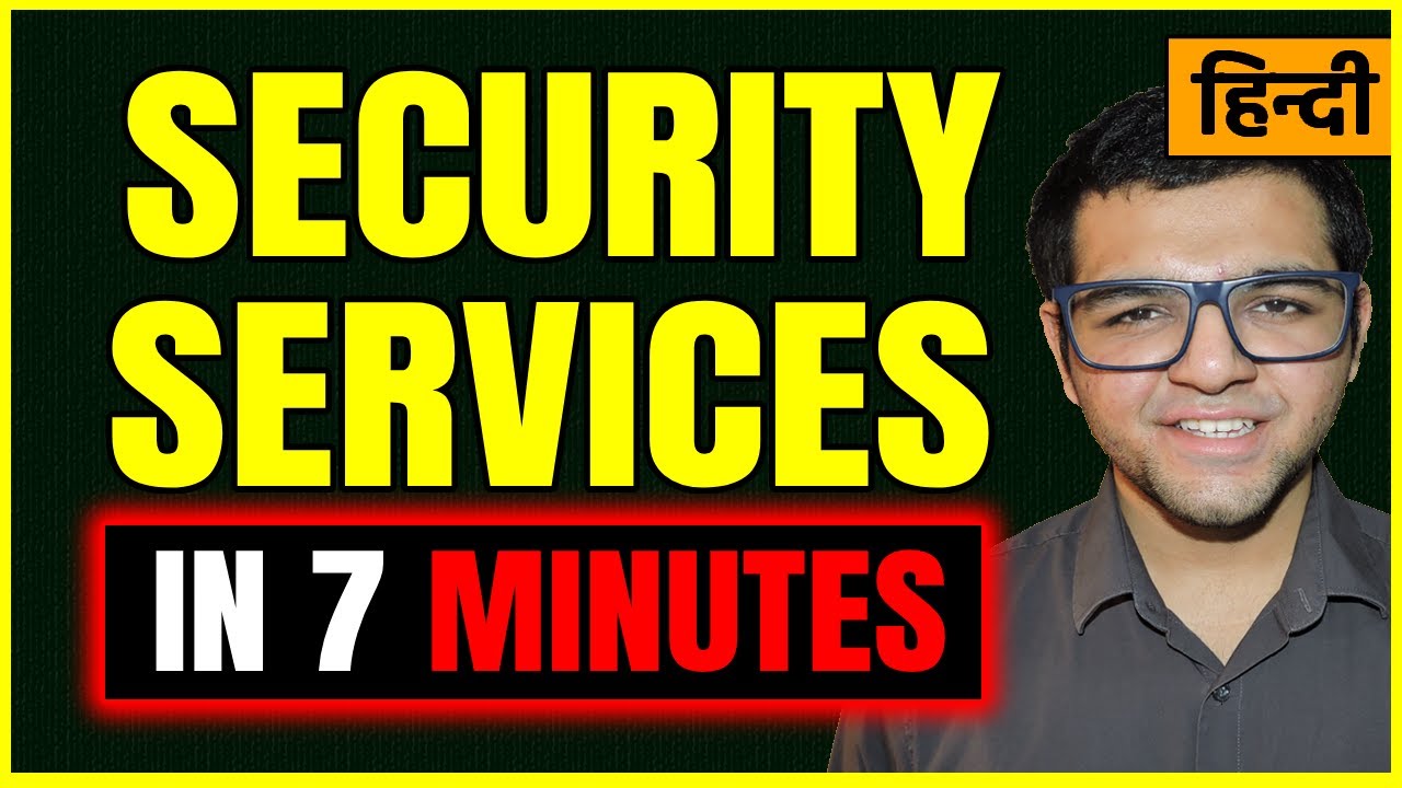 Security Services In Cryptography In Hindi Youtube