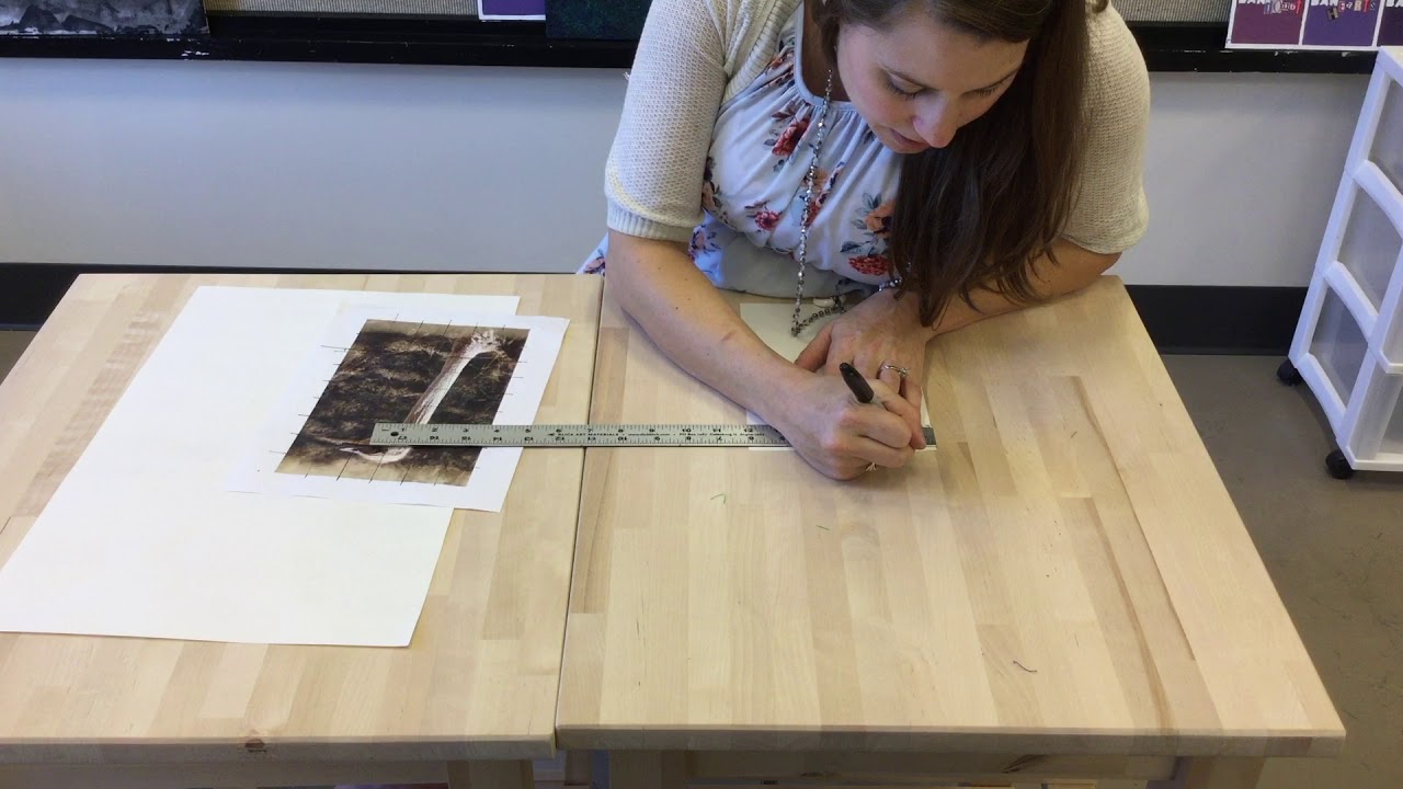 Grid Drawing How To: Using the Grid to Draw in Proportion Art Tutorial ...