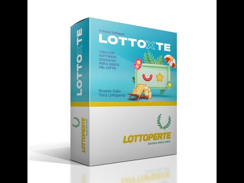 Metodo Lotto & Software Mensi Software LottoXTe - Luglio 2023 - YouTube