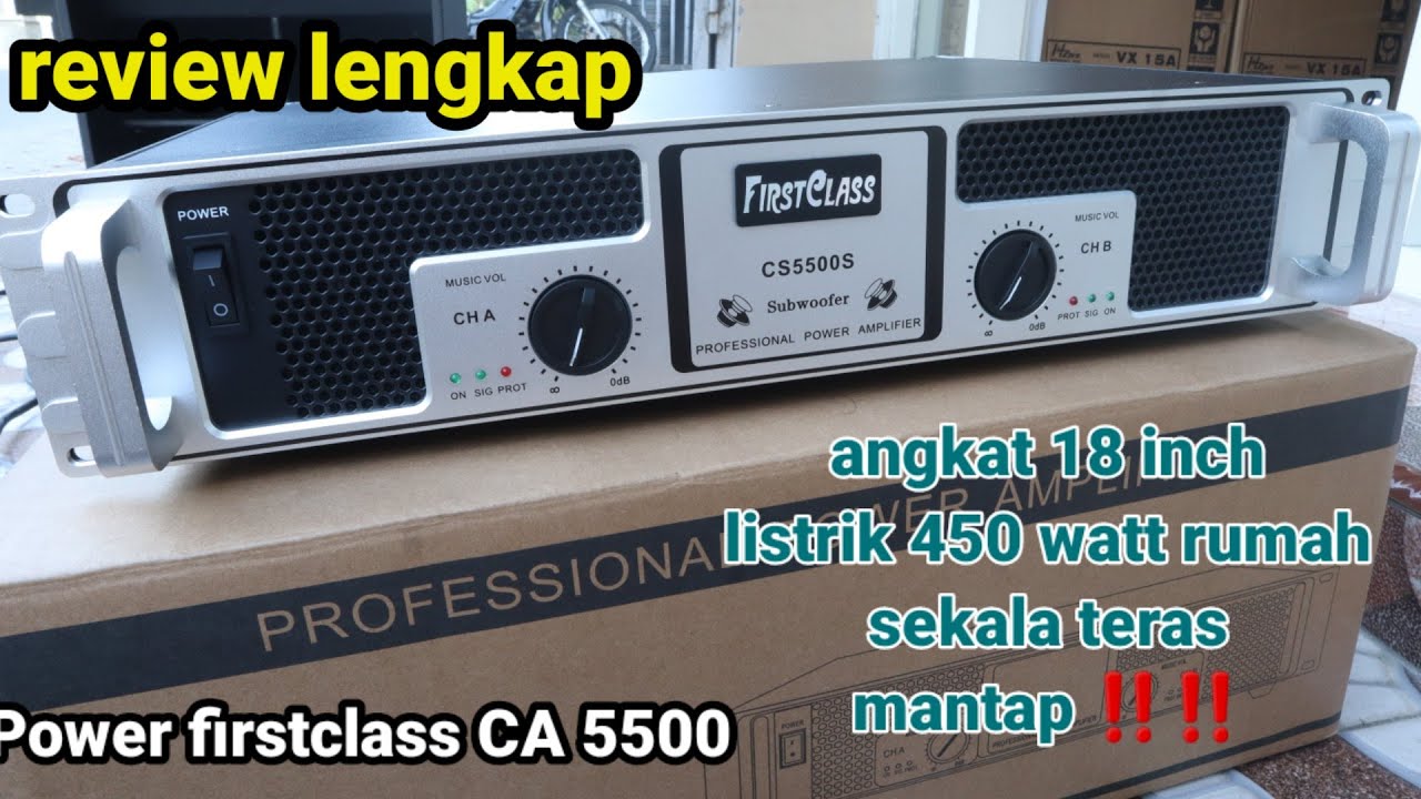 Review lengkap power FIRSTCLASS CS 5500S 🔥 - YouTube