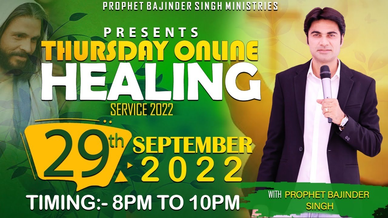 PROPHET BAJINDER SINGH MINISTRY 29 SEP THURSDAY EVENING MEETING LIVE ...