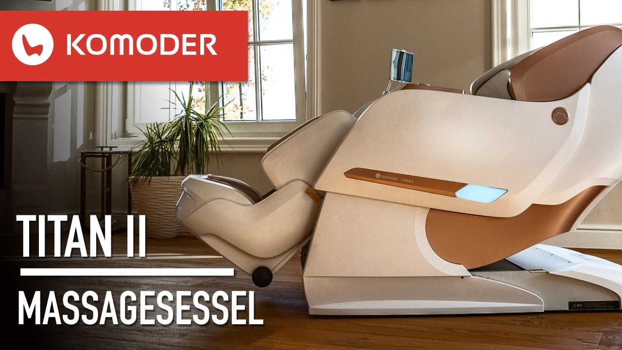 Luxuriöser Shiatsu-Massagesessel KOMODER TITAN II - YouTube