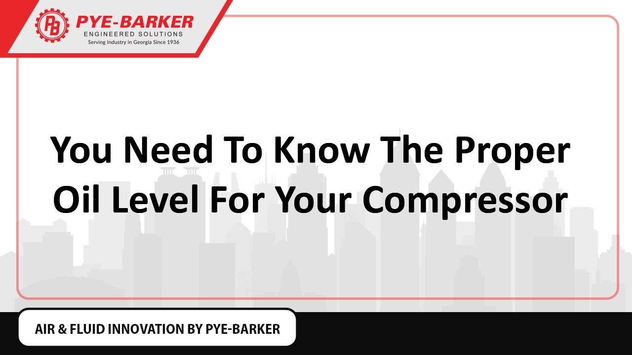 You Need To Know The Proper Oil Level For Your Compressor - YouTube