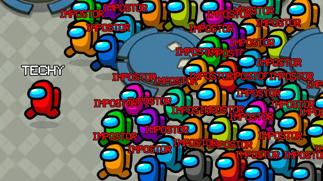 10 Imposters Vs Techy In Among Us… - YouTube