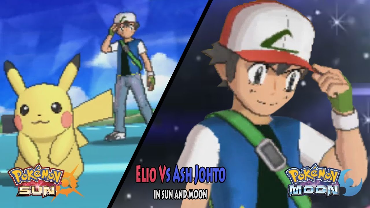 Pokemon Sun and Moon: Trainer Sun Vs Ash Ketchum (Johto Ash Vs Sun ...