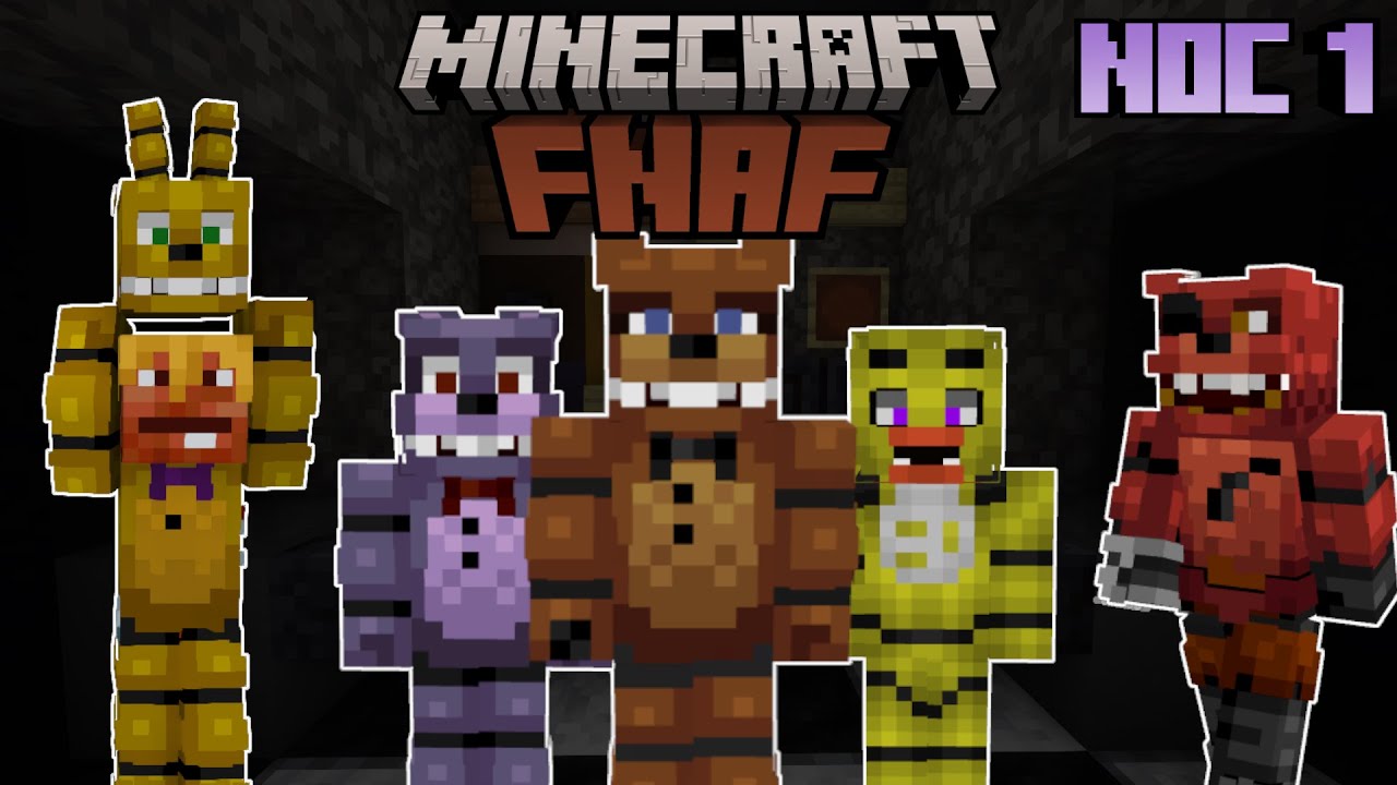 FNAF W MINECRAFT! 1 NOC! | Minecraft FNaF [Noc 1] - YouTube