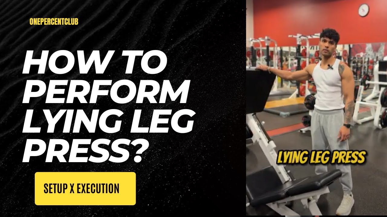 how to perform lying leg press - YouTube