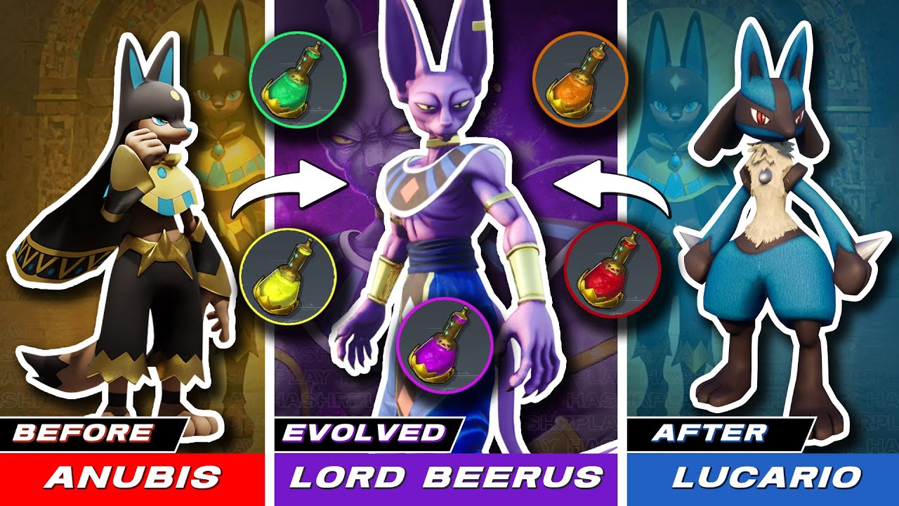 OMG! Evolved Anubis To Lucario & Evolved Lucario To Lord Beerus # ...