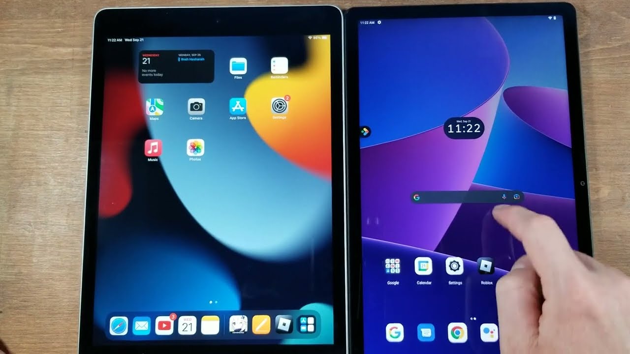 Lenovo Tab M10 Plus Vs Ipad 9 Comparison - YouTube