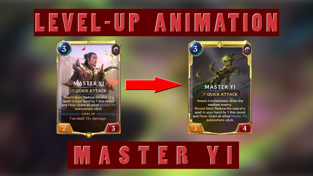 Master Yi level-up animation | Legends of Runeterra - YouTube