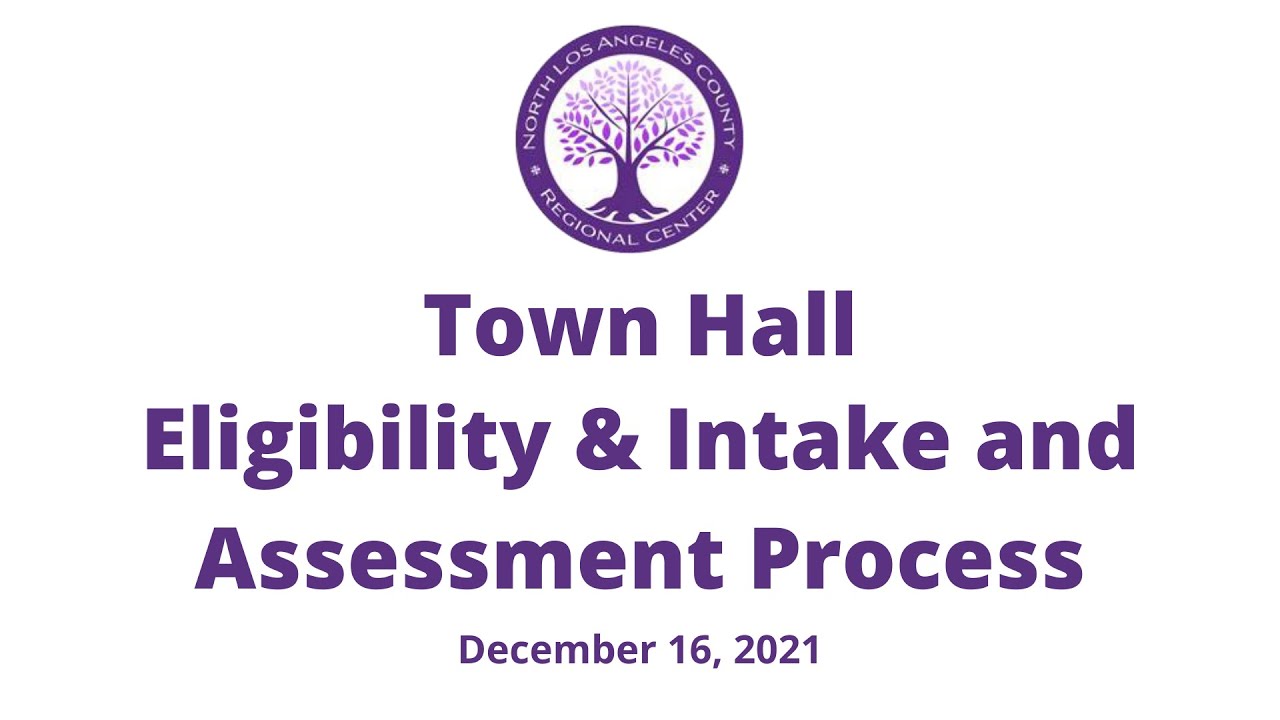 NLACRC Virtual TownHall - Eligibility Intake and Assessment - YouTube