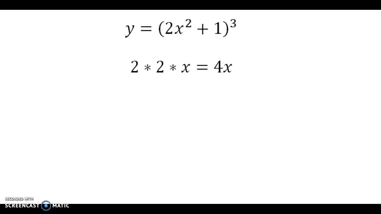 Derivada De 2x 2 1 3 YouTube