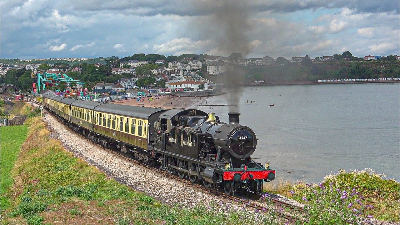 4247 Steams back into Action at the Paignton & Dartmouth Steam Railway ...