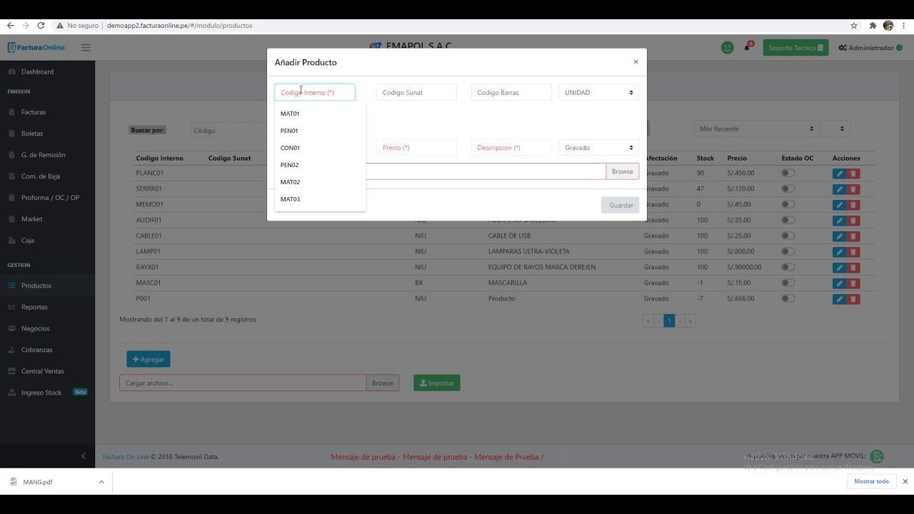 TUTORIAL: CÓMO ASIGNAR EL CÓDIGO SUNAT AL PRODUCTO - YouTube