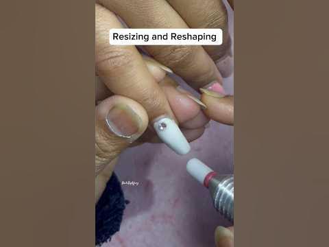 Resizing and Reshaping #resizing #How #RESHAPING #reshape #resize #acrylicnails #nails - YouTube