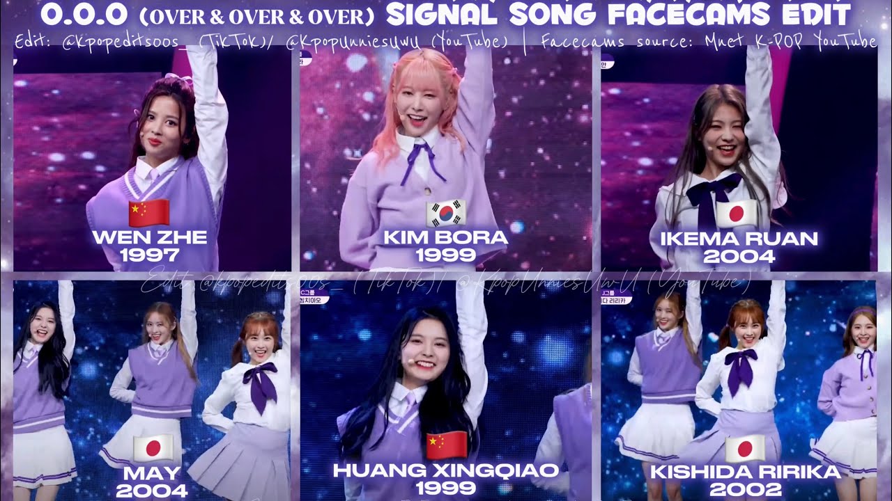 [GIRLS PLANET 2021] O.O.O FACECAM EDITS | Wenzhe, Bora, Ruan, May ...