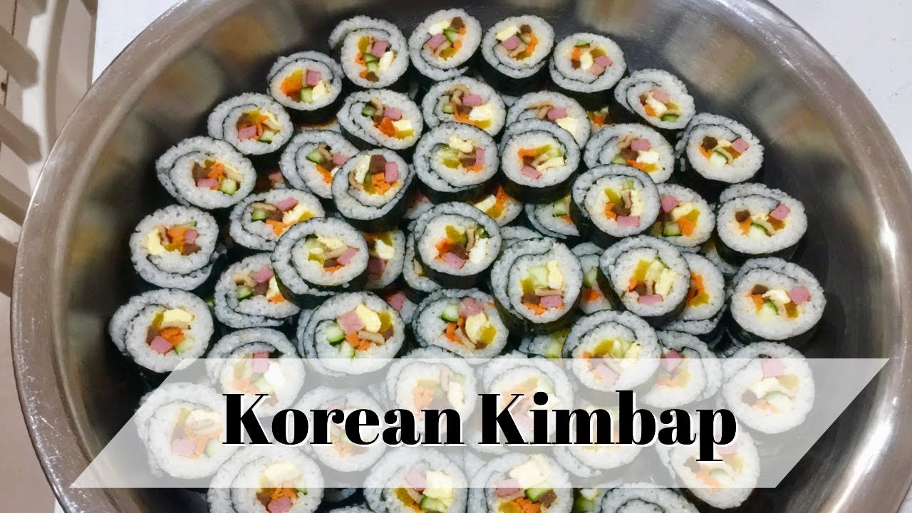 Easy Kimbap Recipes/How to make Korean Spring Roll/Kimbap Step by step ...