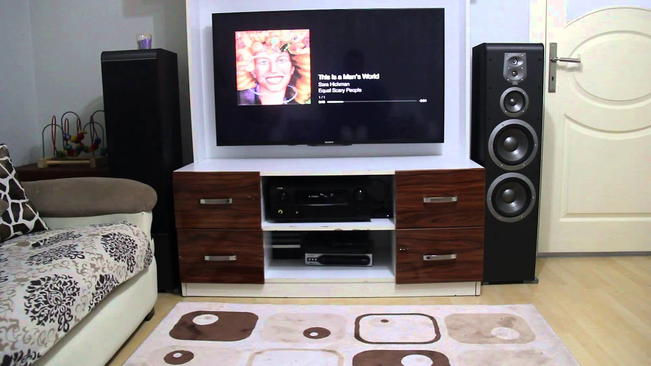 jbl es90 denon avr-1910 - YouTube