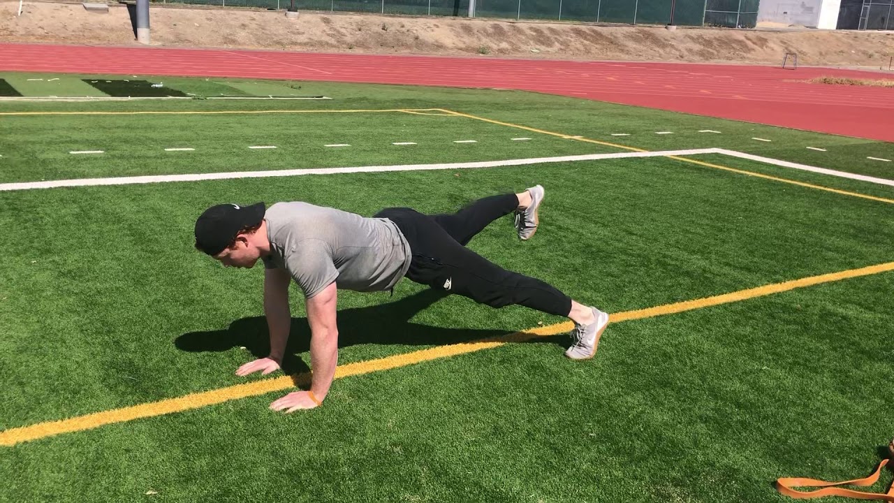 Push-Up Bridge Leg Lift - YouTube
