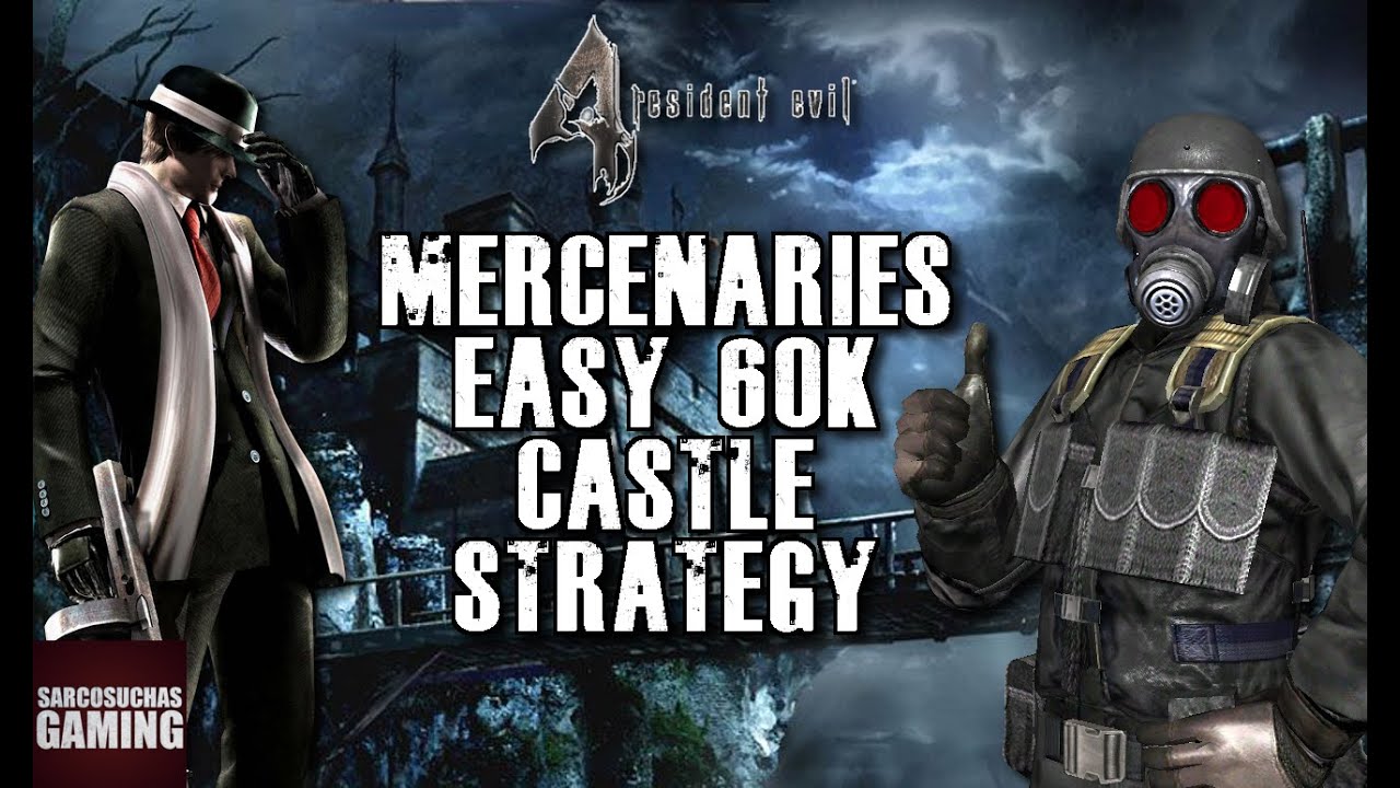 RE4 Mercenaries - Easy 60K on Castle - YouTube