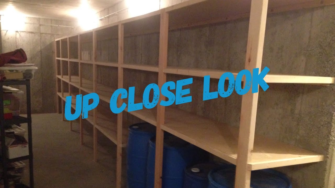 Part 3 Ultimate "Up Close" Garage Storage Easy Shelf System - YouTube