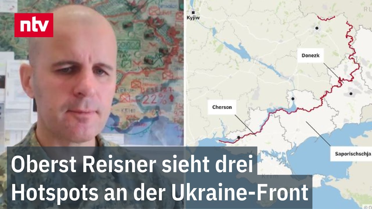 Oberst Reisner sieht drei Hotspots an der Ukraine-Front - Kämpfe im ...