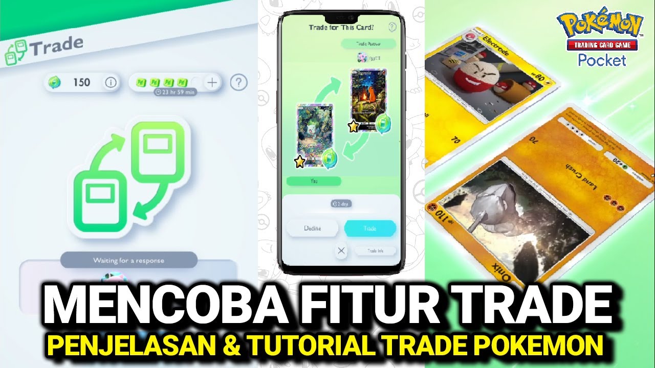 AKHIRNYA COBA FITUR TRADE! Tutorial Trade Pokemon | Pokemon TCG Pocket ...