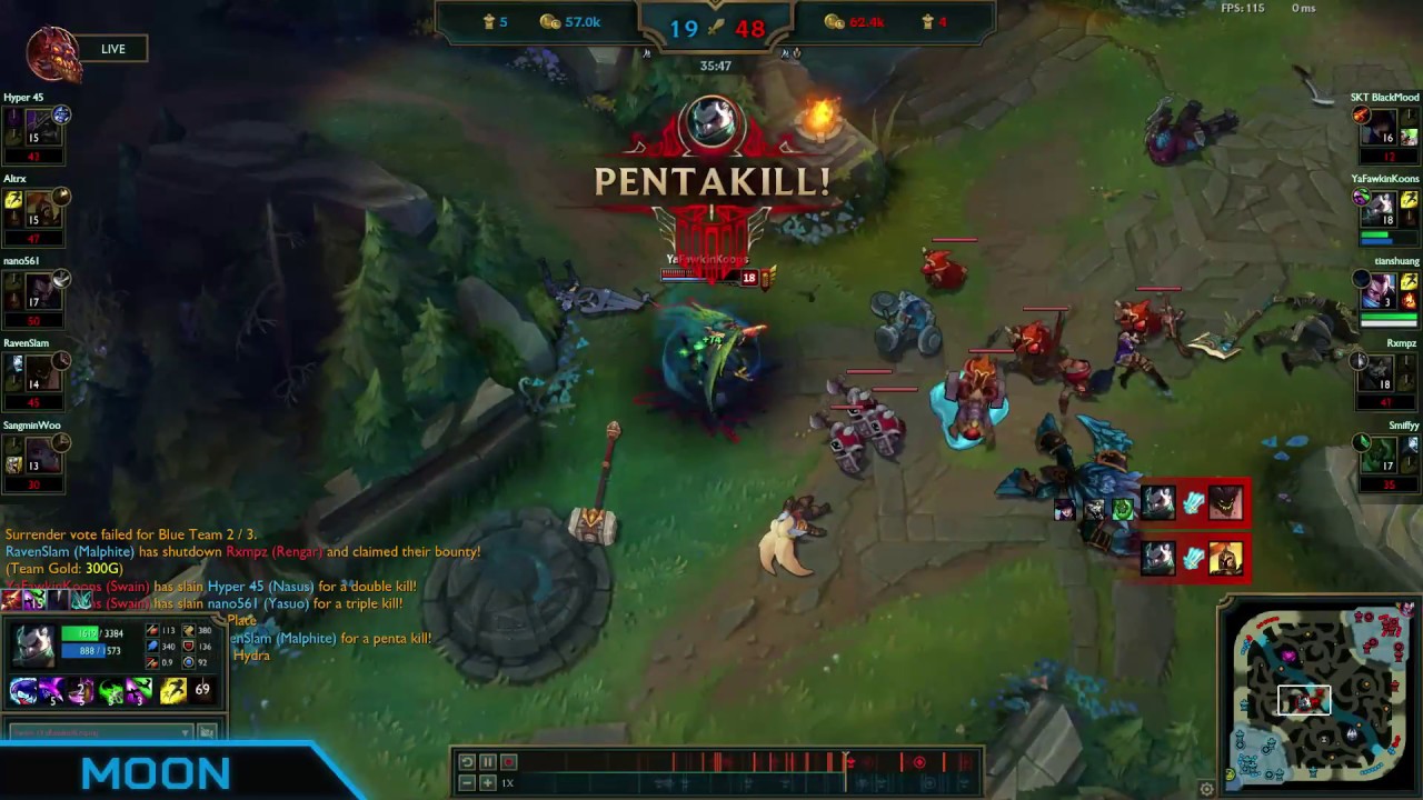 LoL Tutorial: How to get a penta while standing still.[1V5] GONE WRONG SEXUAL IN THE HOOD! - YouTube