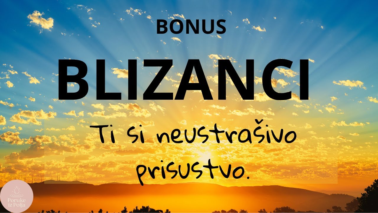 Blizanci ♊ | BONUS | Intuitivna poruka | Poruke iz polja - YouTube