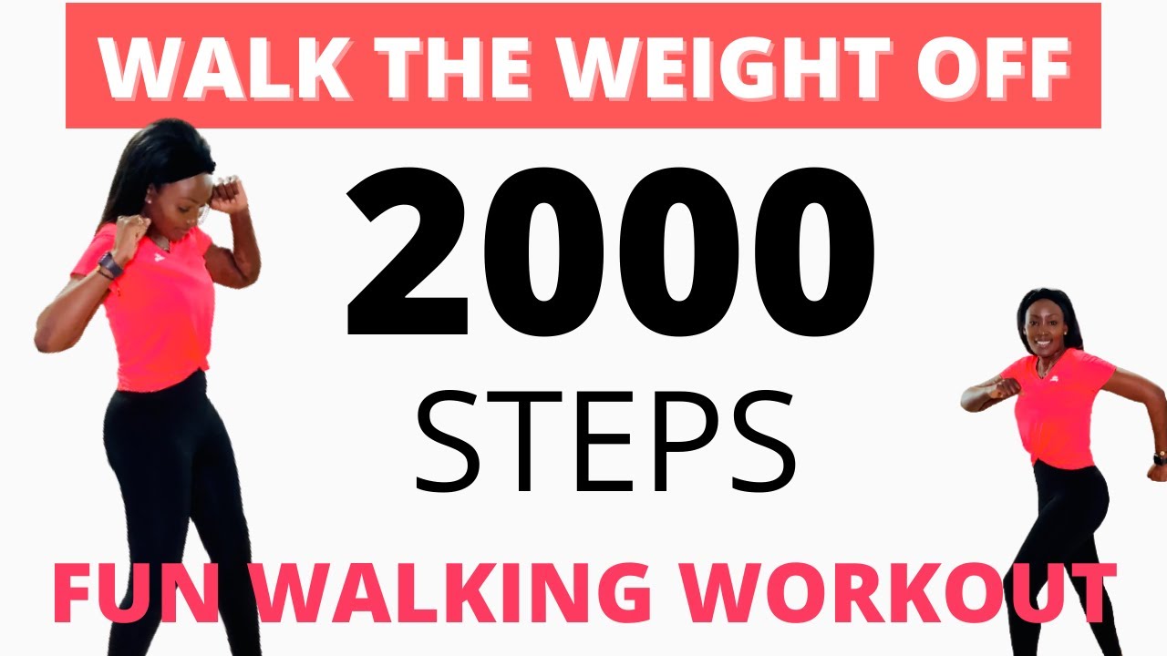 2000 STEPS FUN & SWEATY WALKING WORKOUT || BEGINNER FRIENDLY - YouTube
