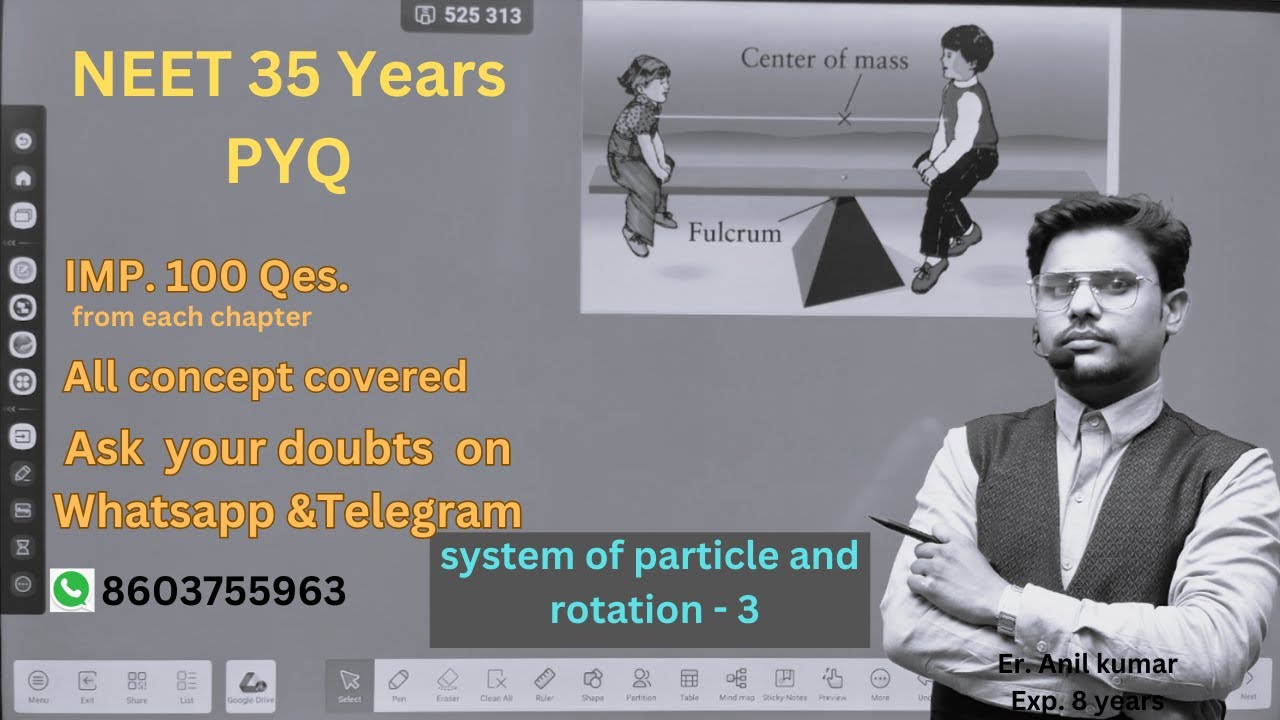 NEET PHYSICS PYQ | ROTATIONAL MOTION | very important 100 questions ...