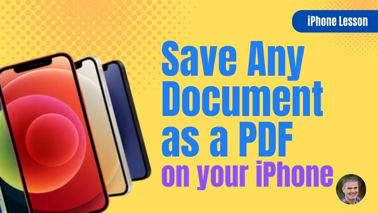 How to Save iPhone PDFs Anywhere using Print Dialog - YouTube