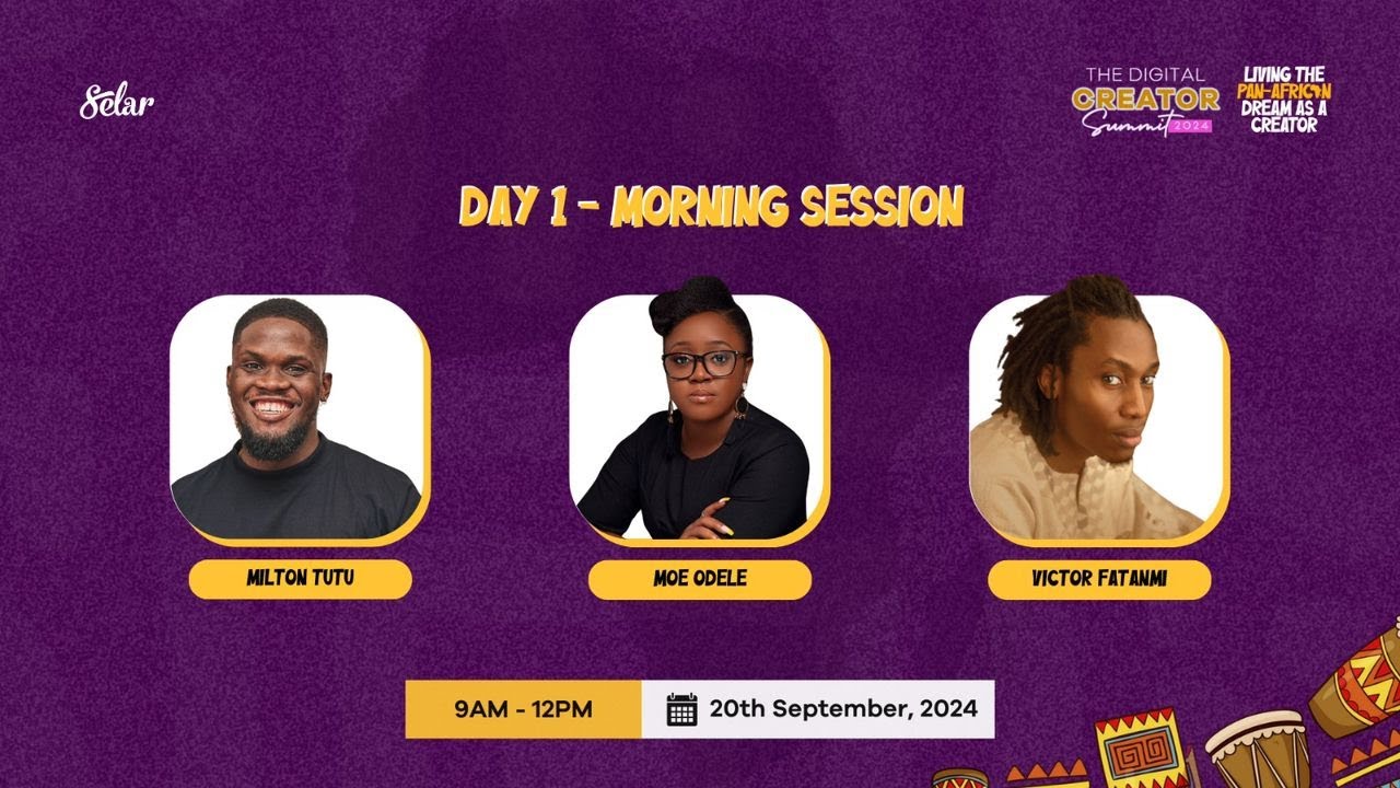 Digital Creator Summit 2024 - Day One (Morning Session) - YouTube