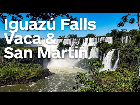 Arjantin Iguazu Şelaleleri Vaca ve San Martin Şelaleleri'ni Aşağıdan Gördüm