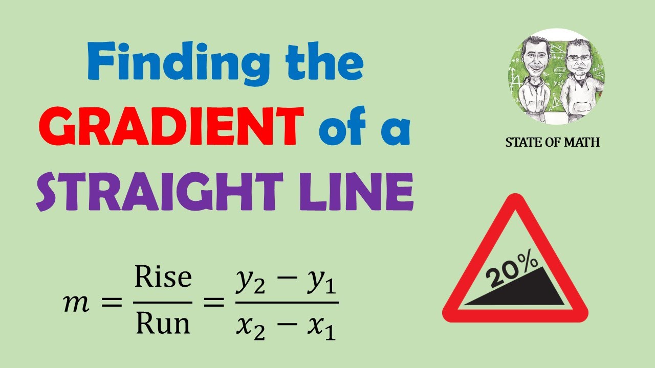 Finding the gradient of a straight line - YouTube