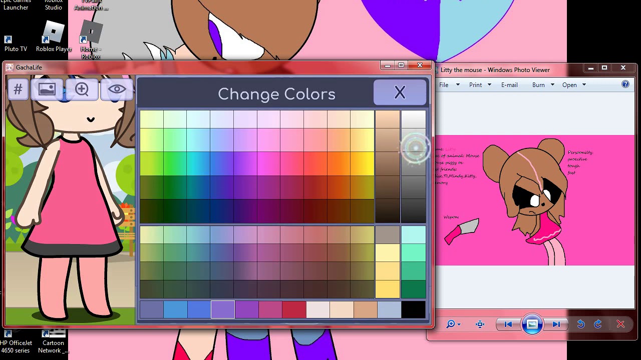 How to make Litty the mouse in gacha (mouse piggy oc) - YouTube