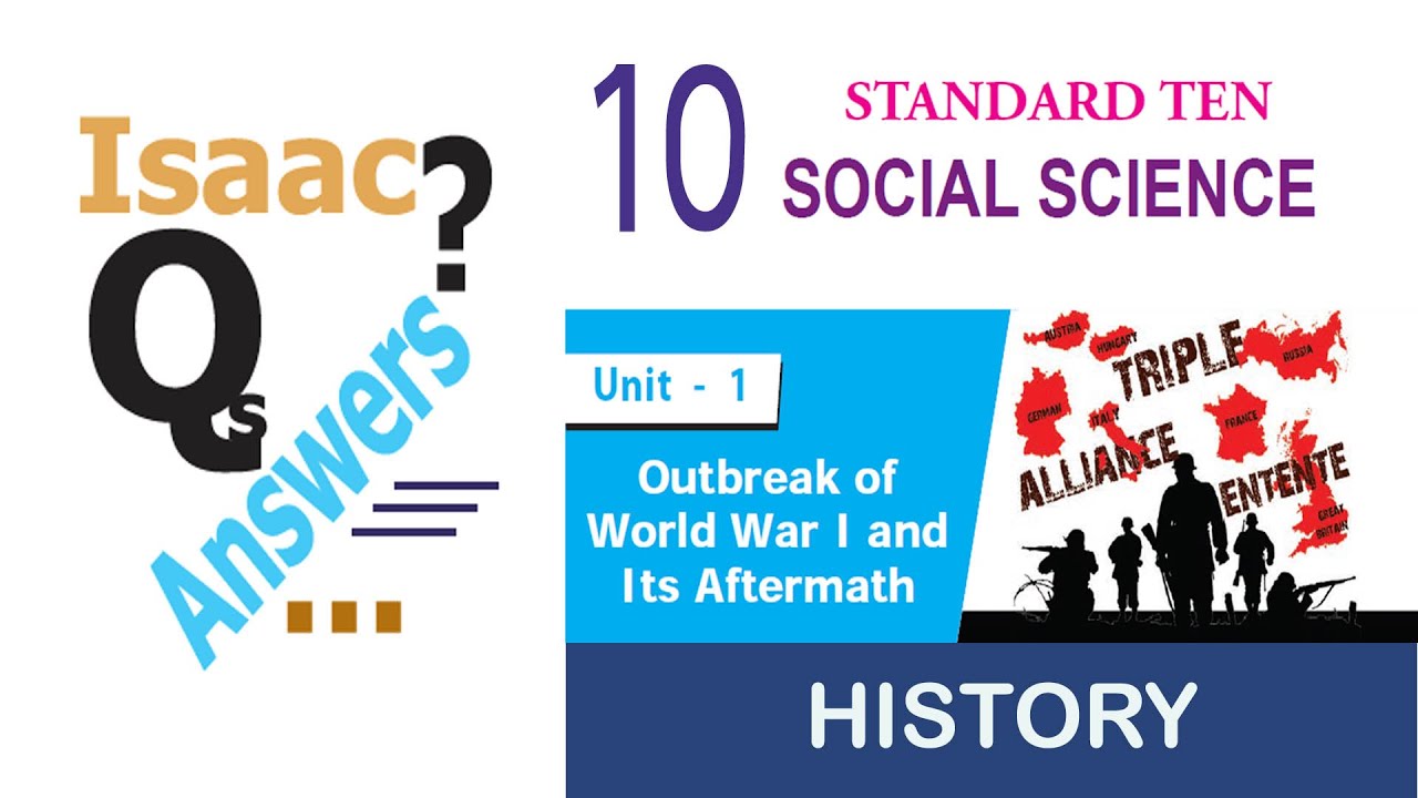 History – lesson- 1 - Outbreak of World War I and Its Aftermath - YouTube