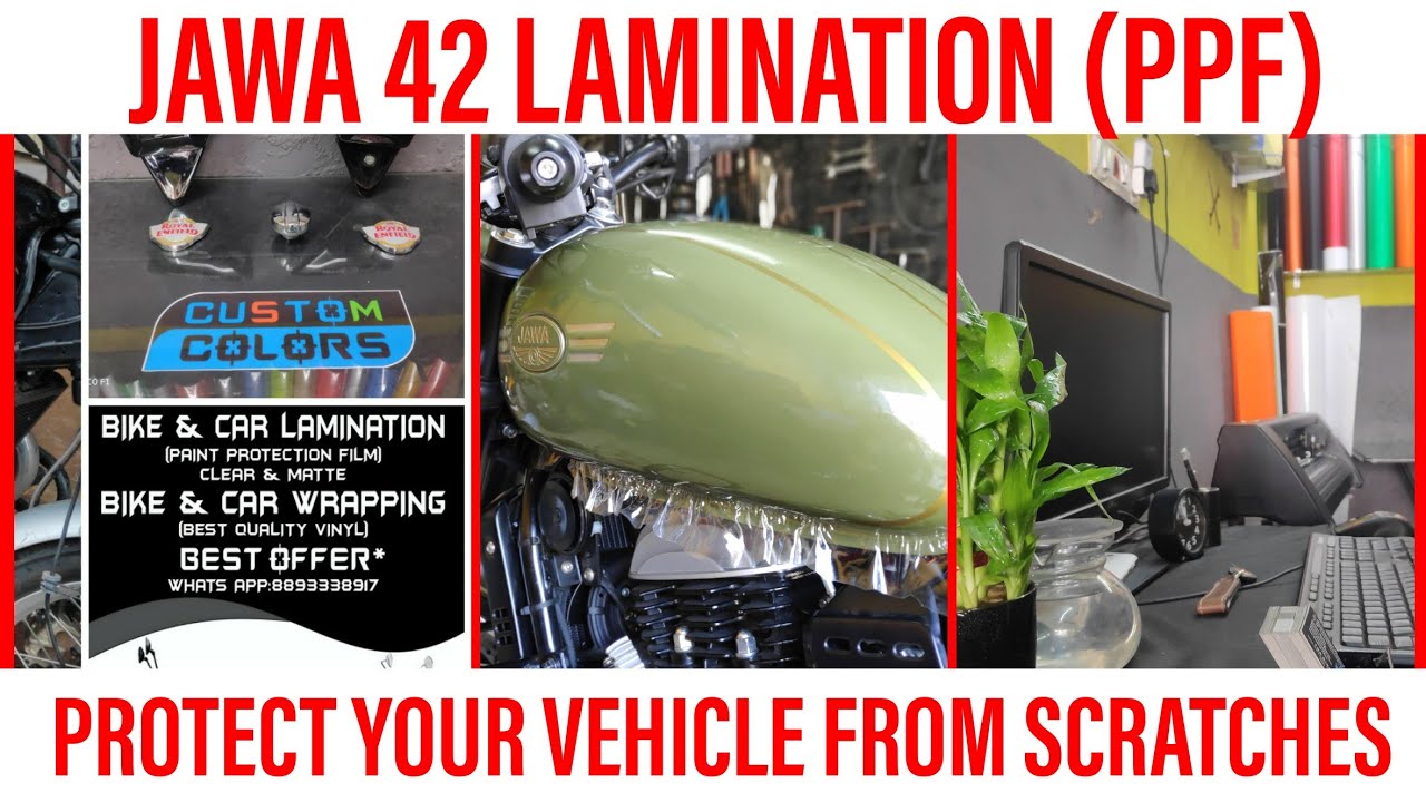 Jawa 42 Lamination | Jawa Paint Protection Film | Jawa Modification ...