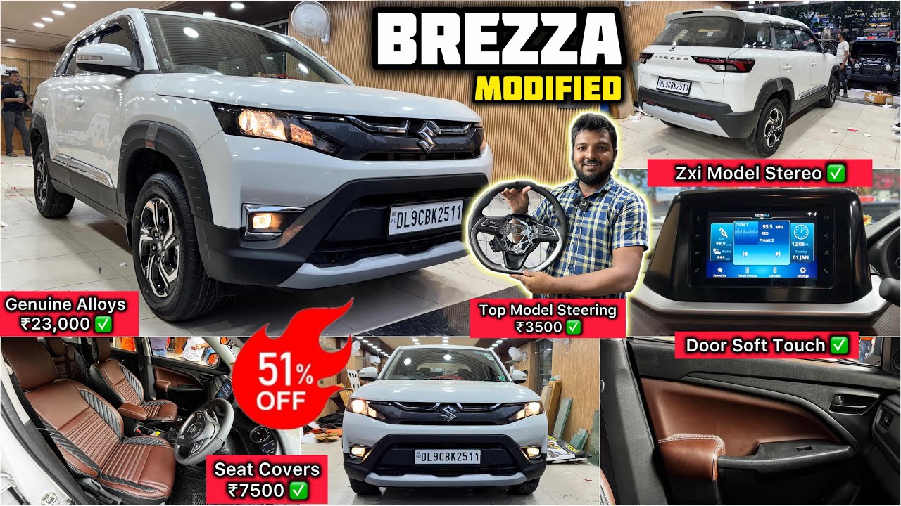 Brezza LXI Base to Top Modification With Price Brezza Base Model ...