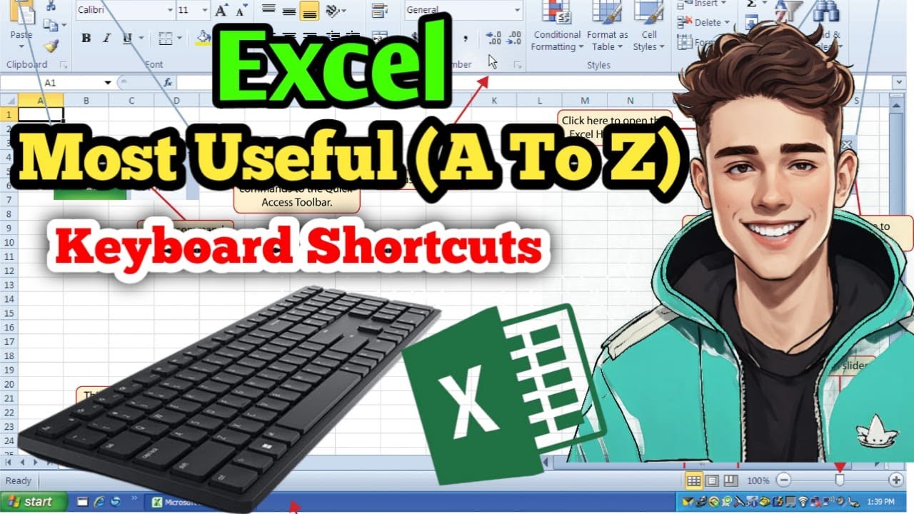 Excel All Keyboard Shortcuts | Most Useful excel Shortcuts (A To Z ...