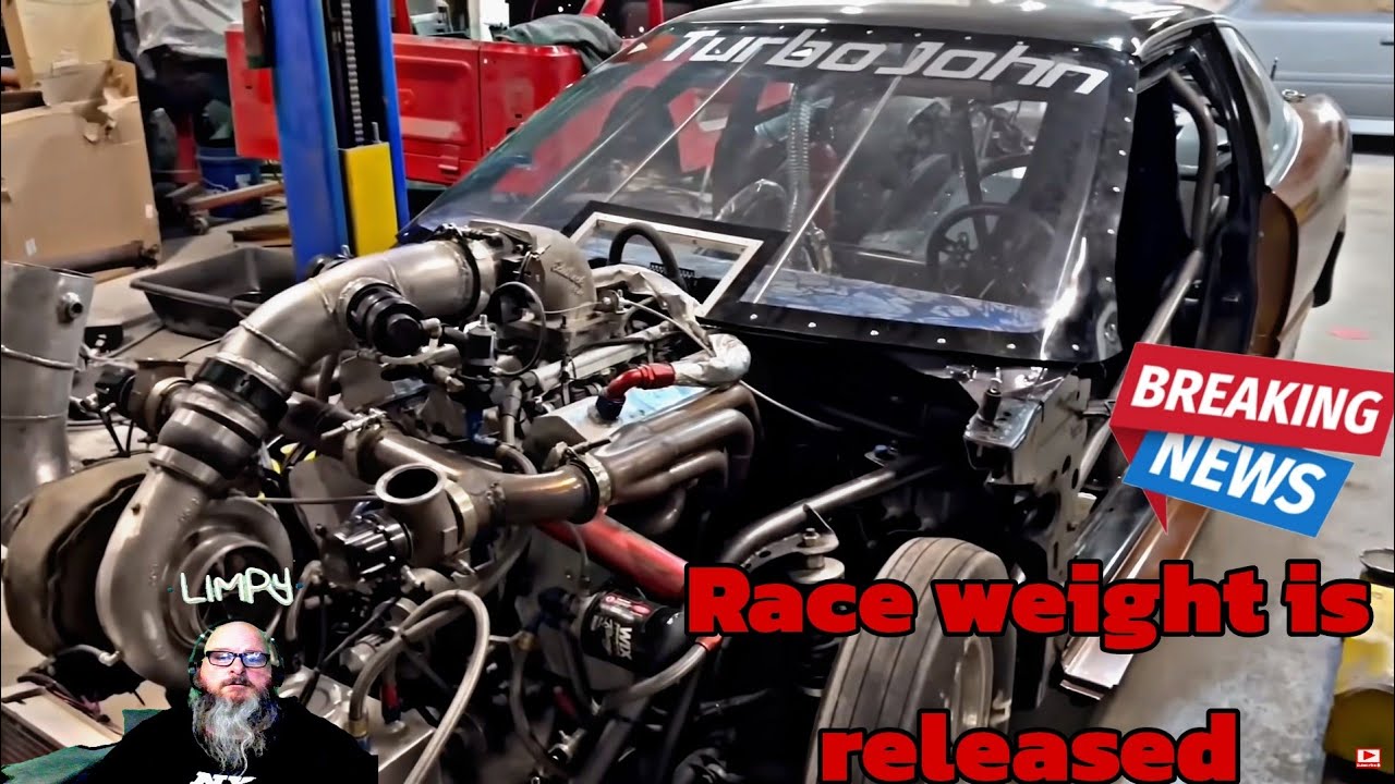 Turbo John Scales the car at race weight - YouTube