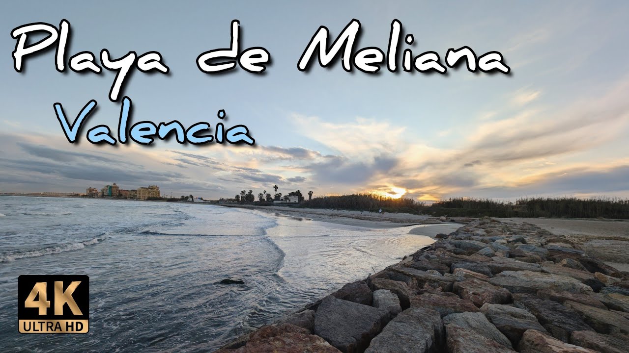 Playa de Meliana (Valencia) I Walking Tour Spain 4K - YouTube